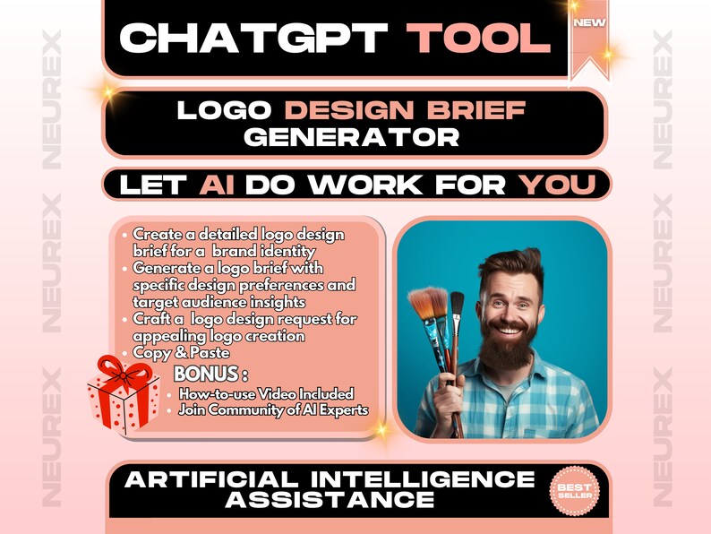 Chatgpt Logo Design Brief Generator Prompt Create - Etsy