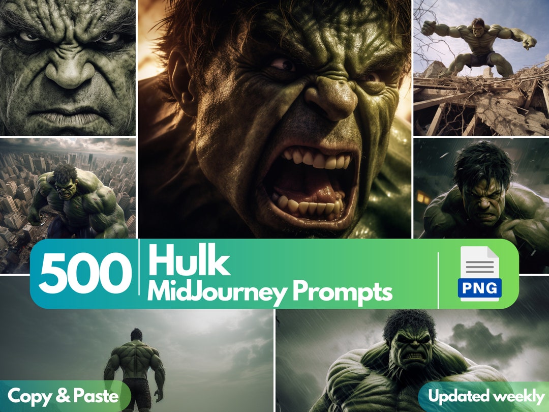 Hulk Midjourney Prompts Hulk SVG Green Goliath Stories Bruce Banner ...