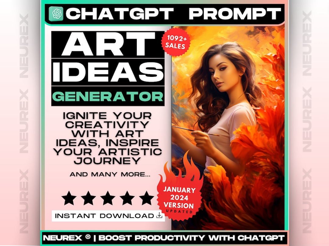 Art Ideas Generator Chatgpt Prompts Creative Vision Spark Fine Arts ...