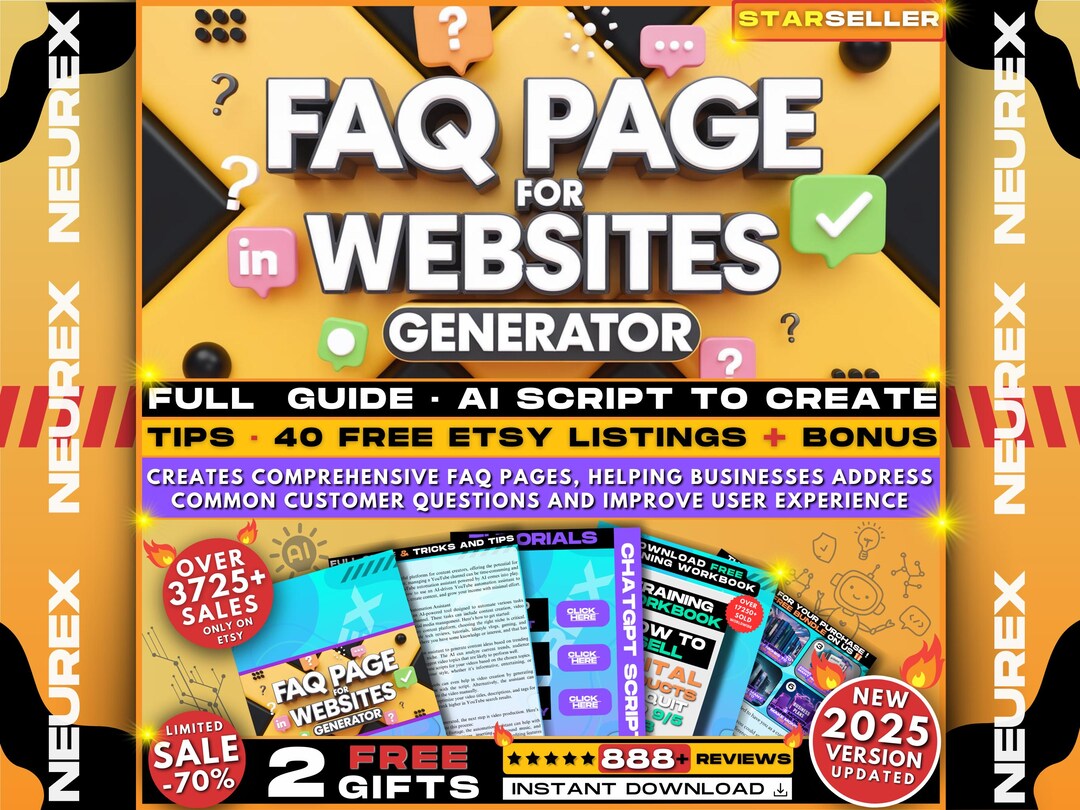 Chatgpt FAQ Page for Websites Generator Prompt, Custom Faqs, Customer ...