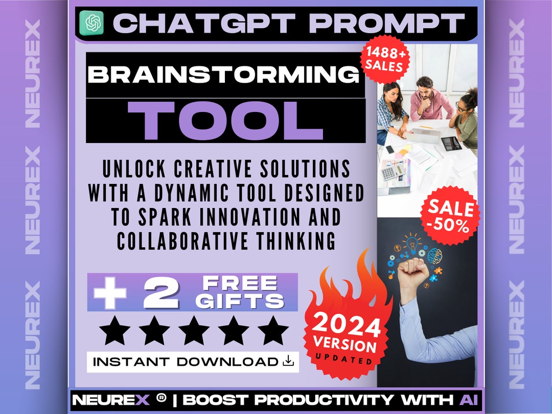 Chatgpt Brainstorming Tool Prompt, Idea Generation, Creative Thinking ...