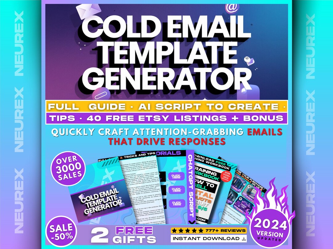 Chatgpt Cold Email Template Generator Prompt, Email Marketing, Sales ...