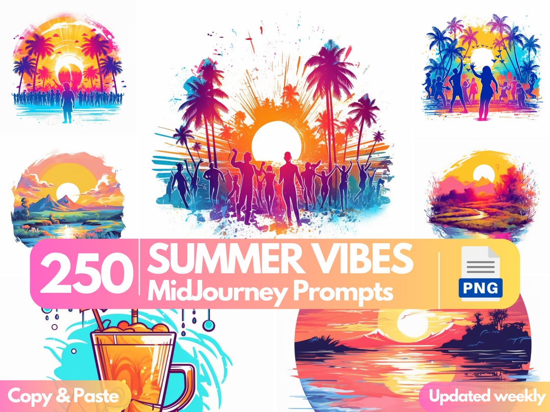 Prompts for Midjourney Summer Vibes Designs Midjourney Prompts Sunny ...
