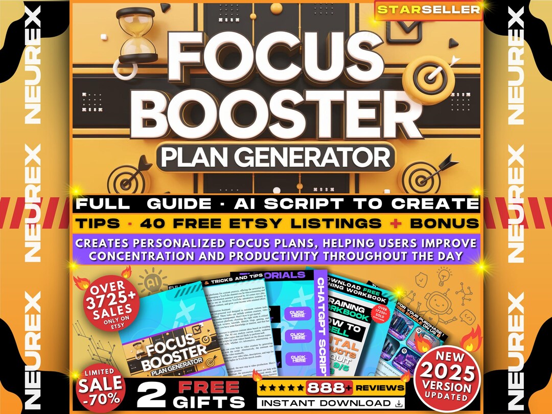 Chatgpt Focus Booster Plan Generator Prompt, Boost Productivity ...