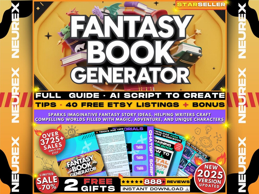 Chatgpt Fantasy Book Generator Prompt, Create Epic Fantasy Plots, World ...