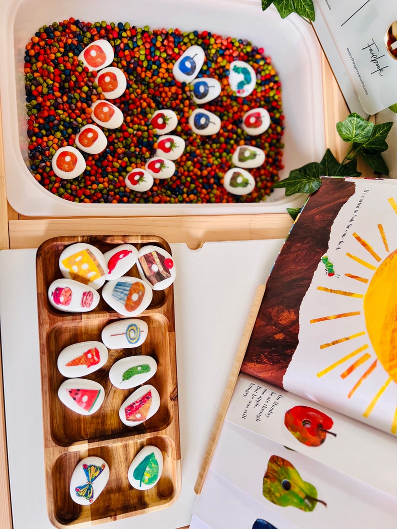 The Very Hungry Caterpillar Story Stones - Etsy Australia