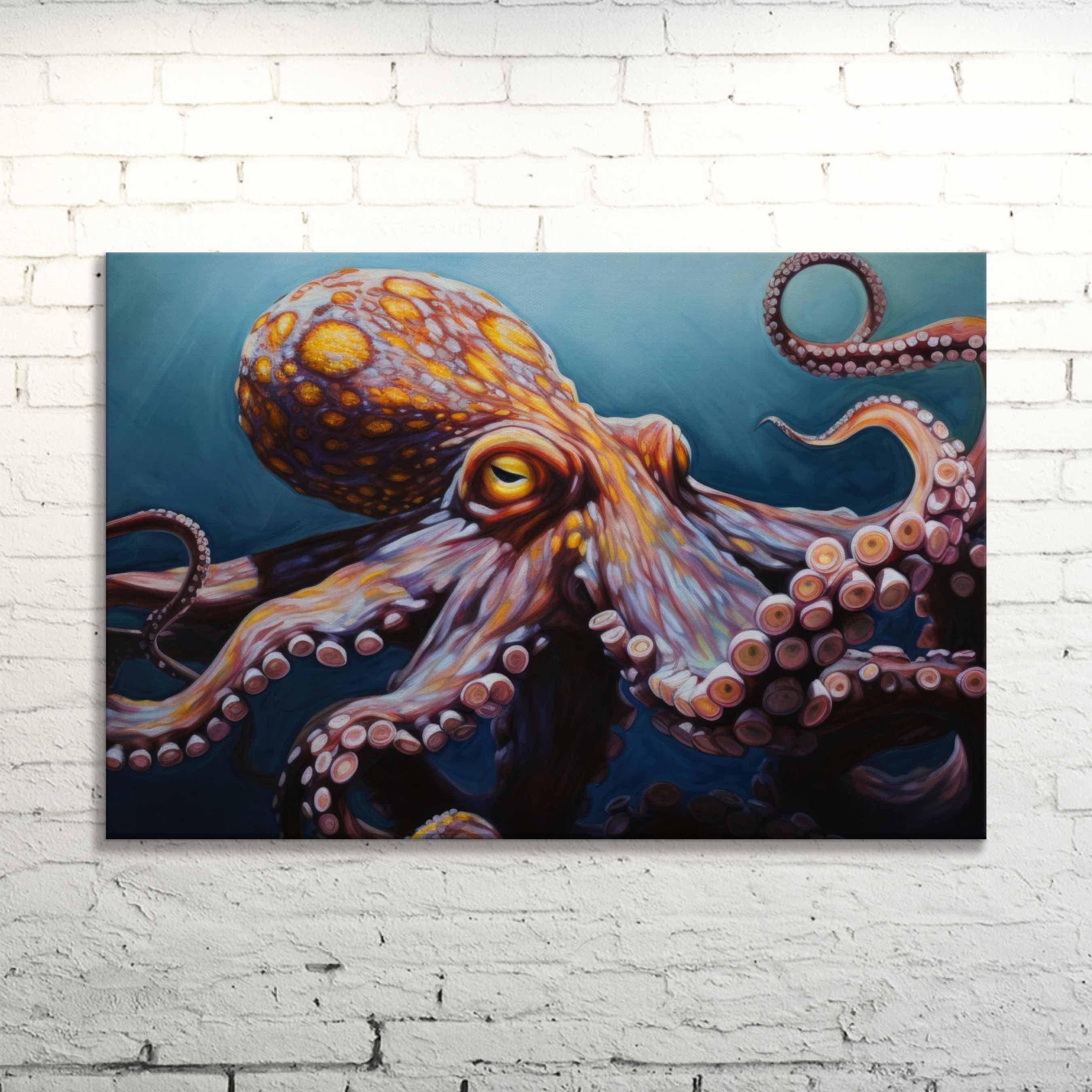 Octopus Oil Painting Octopus Sketch And Oil Painting. | KATY JADE