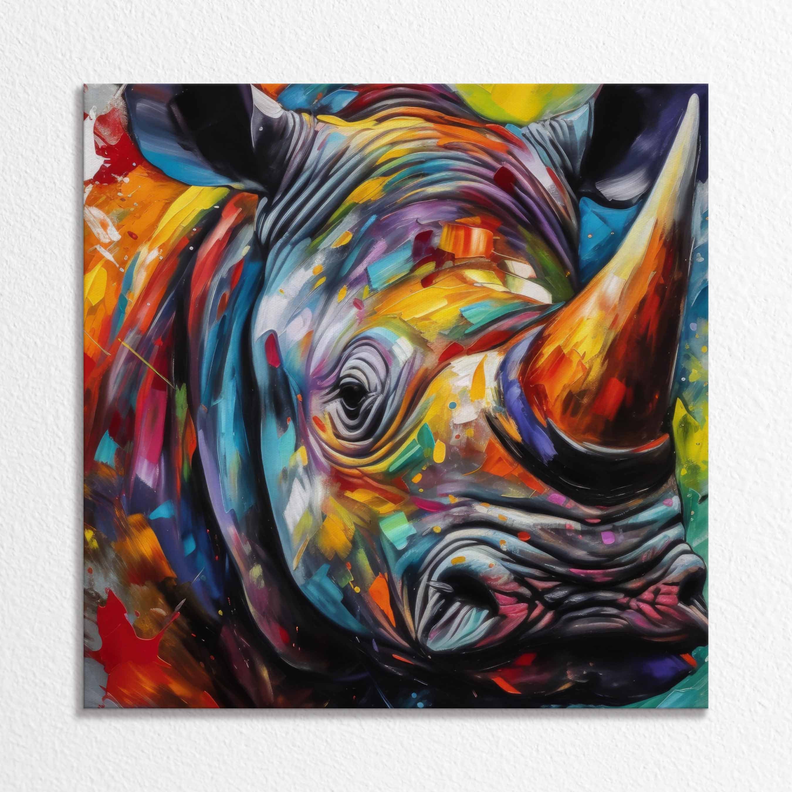 Abstract Rhino Painting