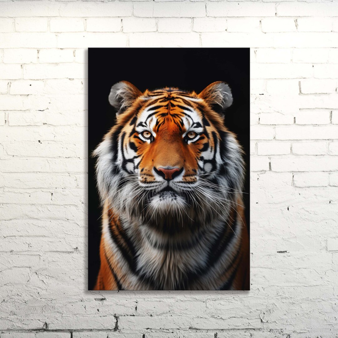 Sunda Tiger Portrait: Endangered Species Art Print or Canvas - Etsy