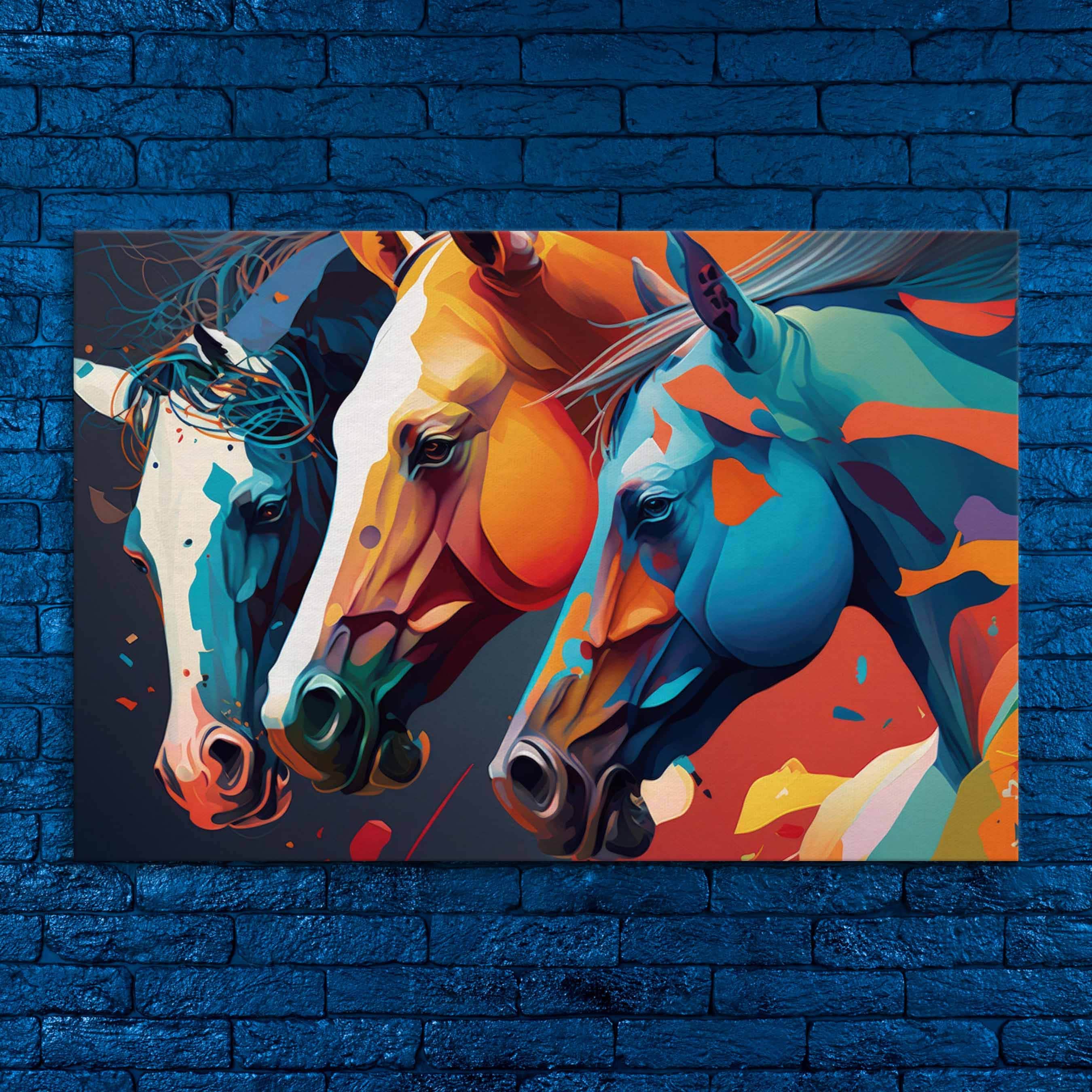 Simple Abstract Horse Painting