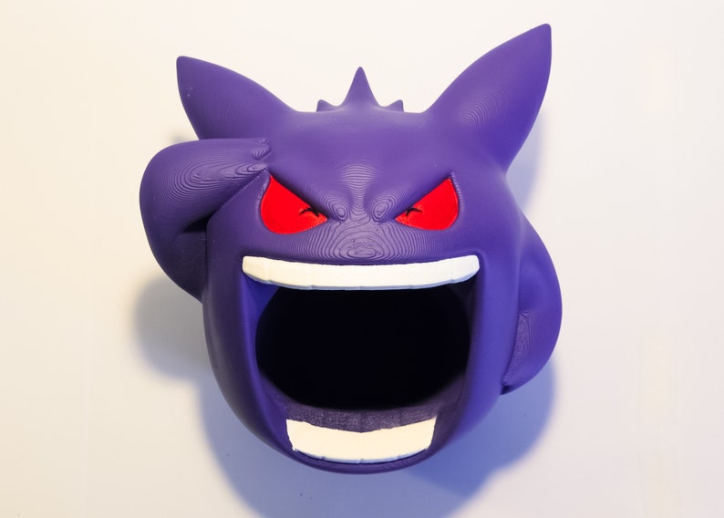 Gengar Pencil Case Pokémon Go Anime Gift Hand Painted Desk Decoration ...