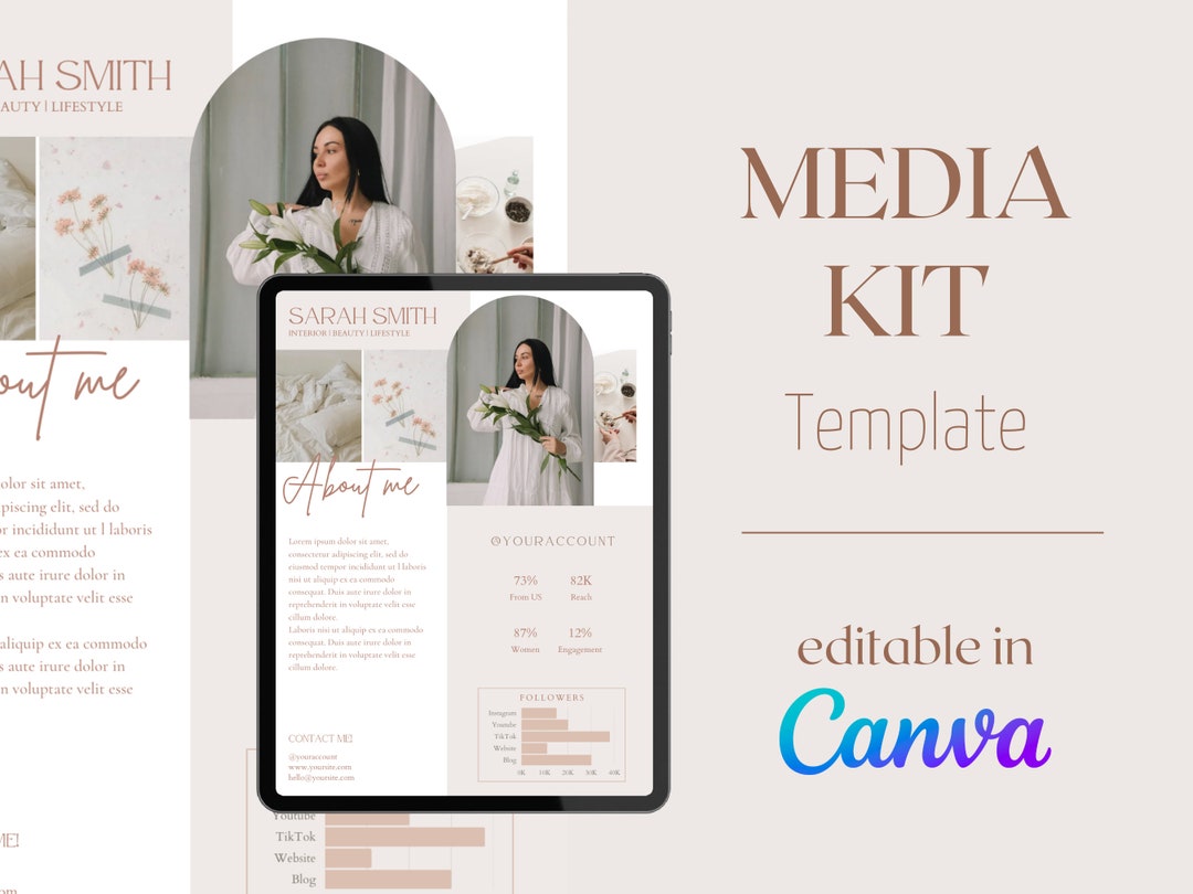 Media Kit Template for Content Creator | Instagram Media Kit ...