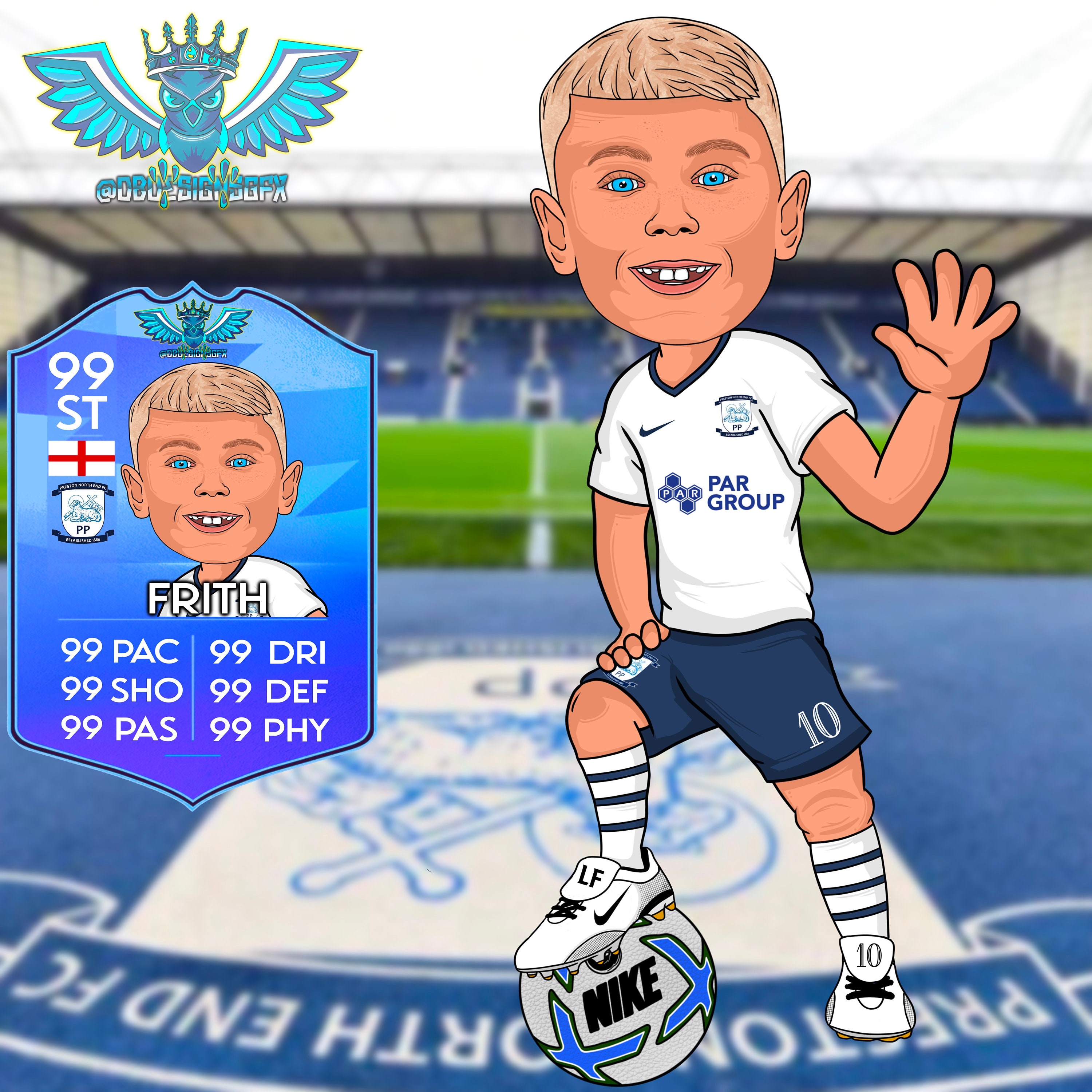 Cartoon Football Portrait / Custom Cartoon Football FIFA Walkout ...