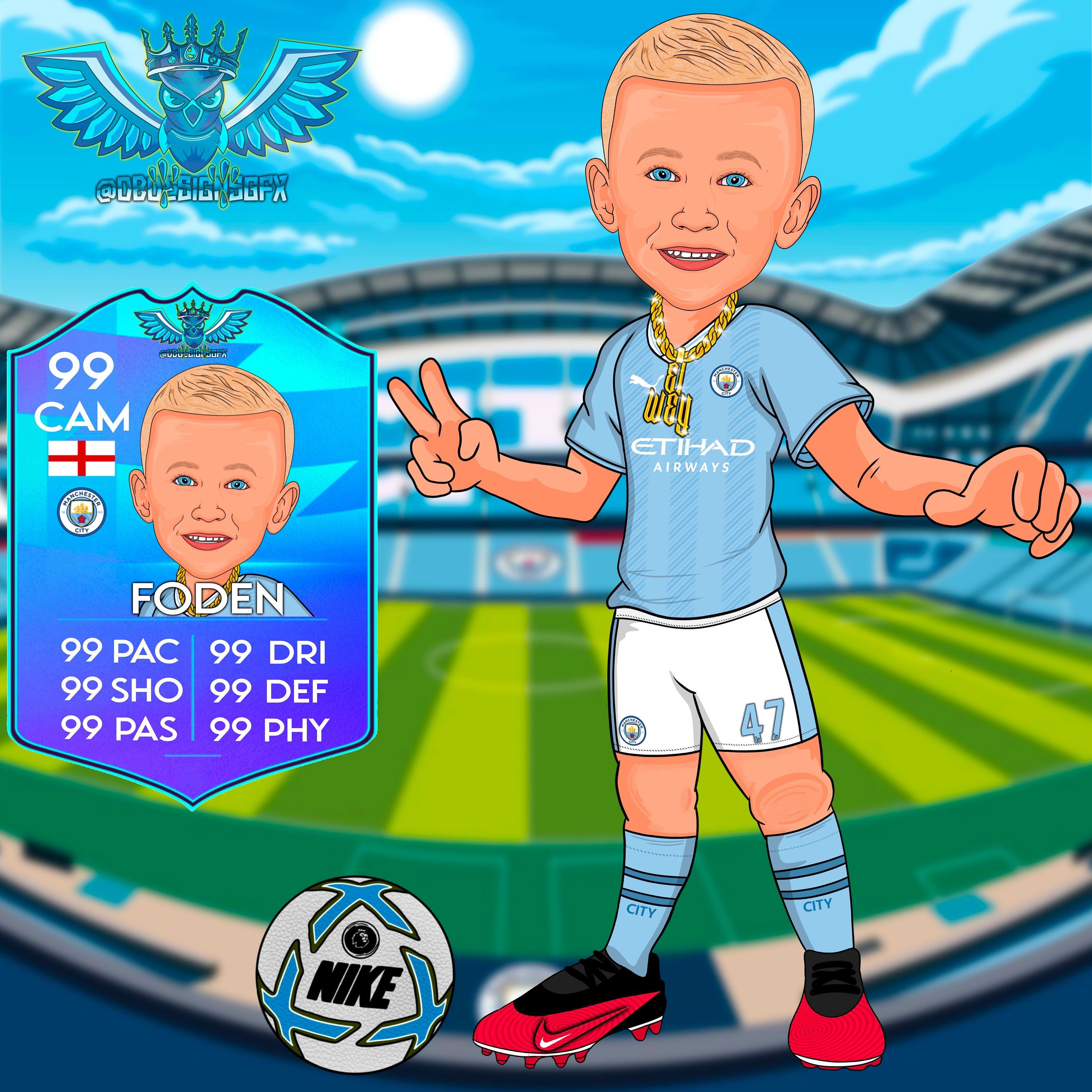 Cartoon Football Portrait / Custom Cartoon Football FIFA Walkout ...