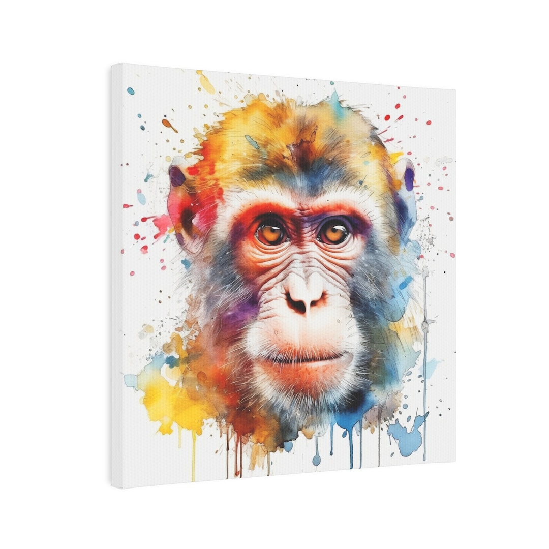 Monkey PRINTABLE ART Monkey Print Download Monkey Poster Animals Decor ...