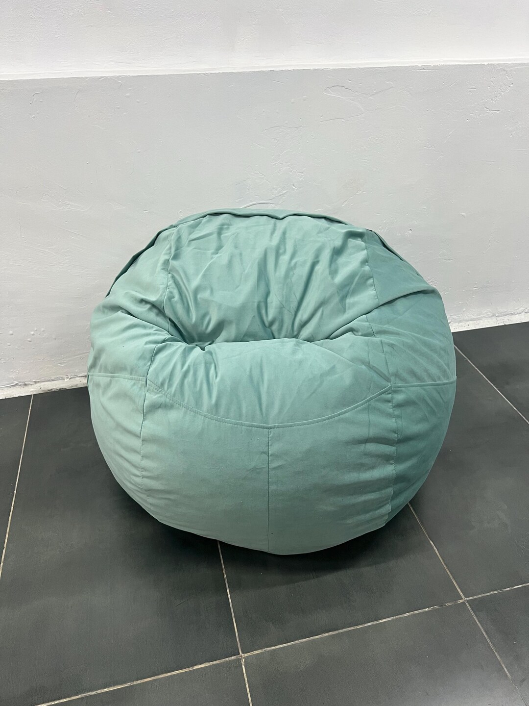 Velour Reading Poof Chair, Large Floor Cushion, Lounge Seating - Etsy