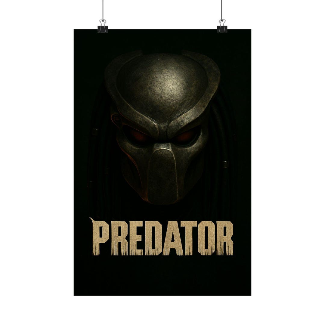 Predator Movie Poster | Retro Sci-fi Art Print, Man Cave Decor - Etsy