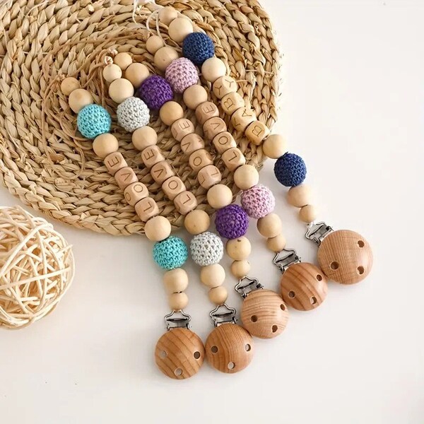 Wood Pacifier Clip - Etsy