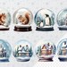 Watercolor Snow Globe Clipart Bundle High Quality PNG Digital Download ...