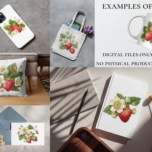 Strawberry Clipart Bundle 22 High Quality PNG Digital Download ...