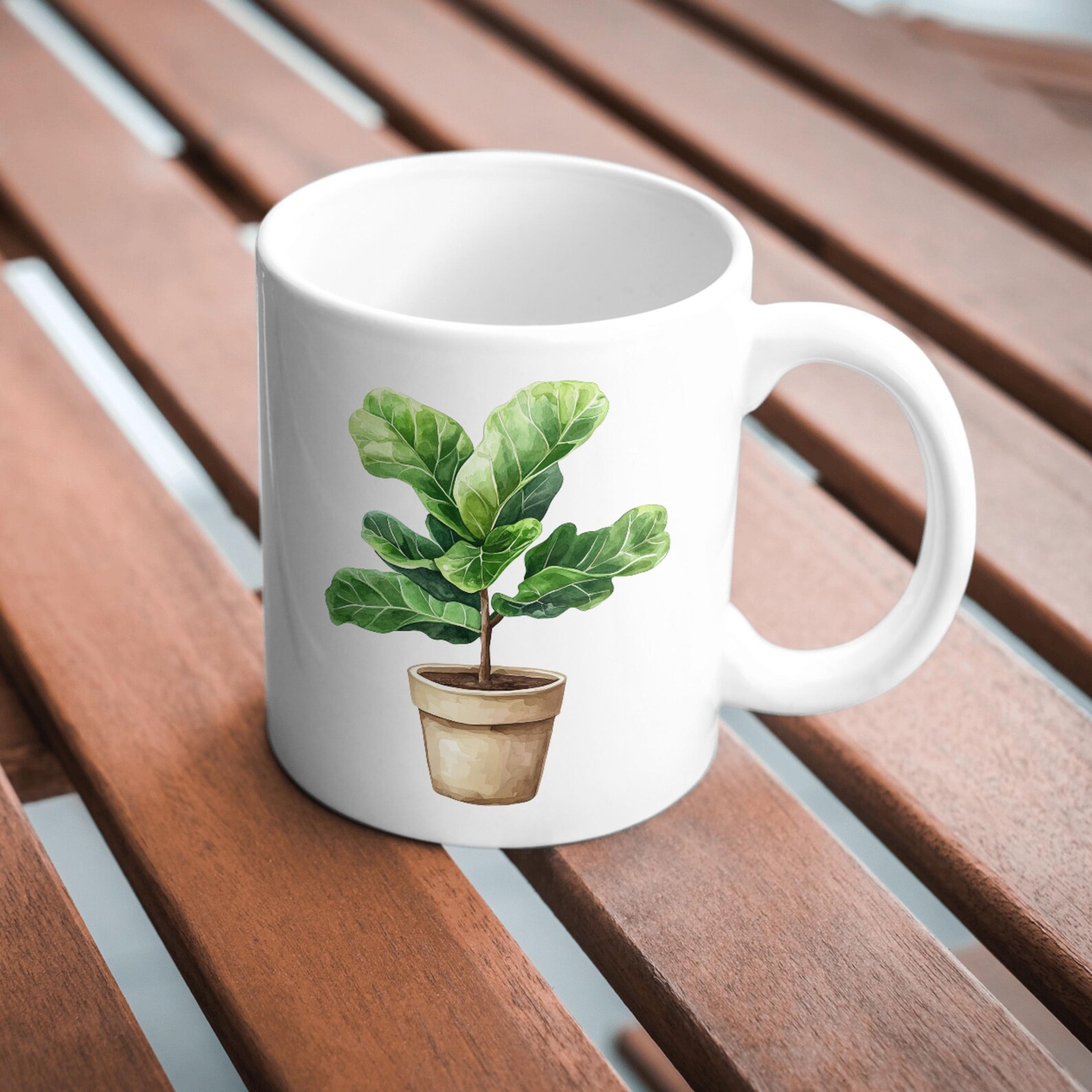 Watercolor Fiddle Leaf Fig Clipart Bundle (30 PNG) - Etsy