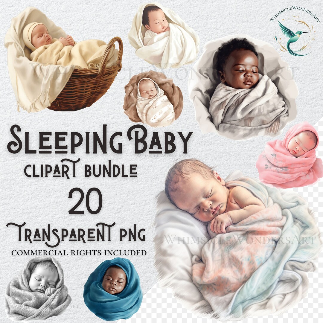 Baby Clipart Bundle for Babyshower Invitation to Baby Announcement for ...