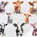 Farm Animals Clipart Bundle 22 High Quality PNG Digital Download ...