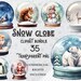 Watercolor Snow Globe Clipart Bundle High Quality PNG Digital Download ...