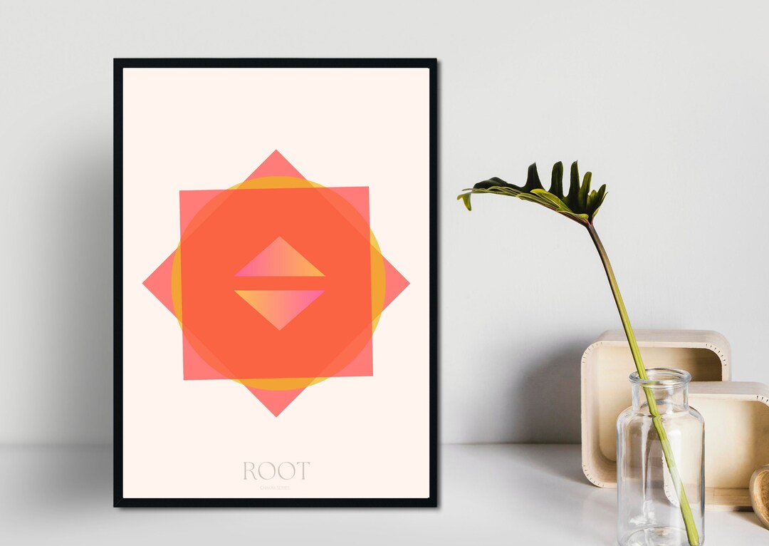 Root Chakra Poster | Printable Home Decor | Yoga Studio Wall Art ...