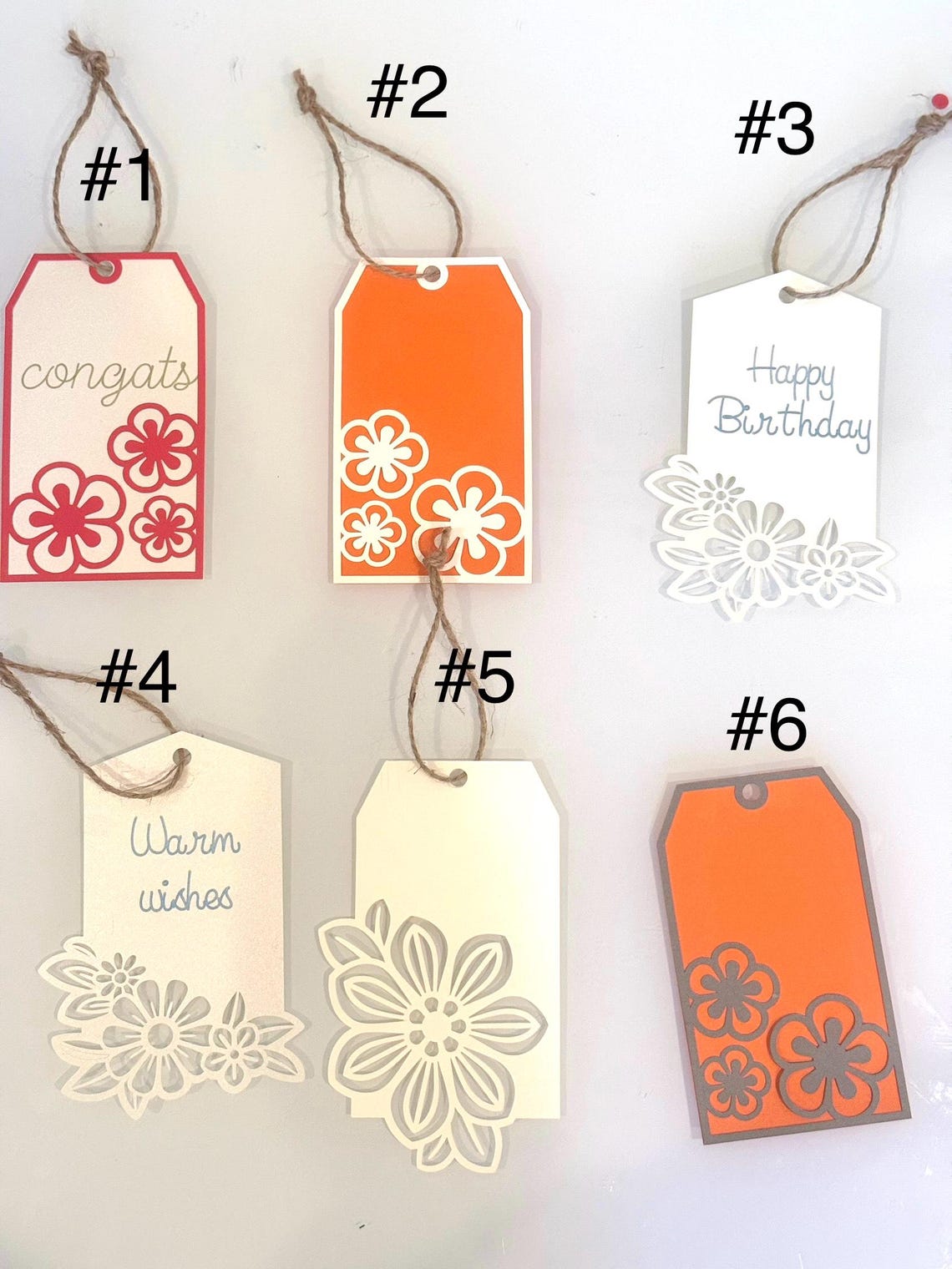 Personalized Card Stock Gift Tag – Custom 'from' , 'to' for Any ...