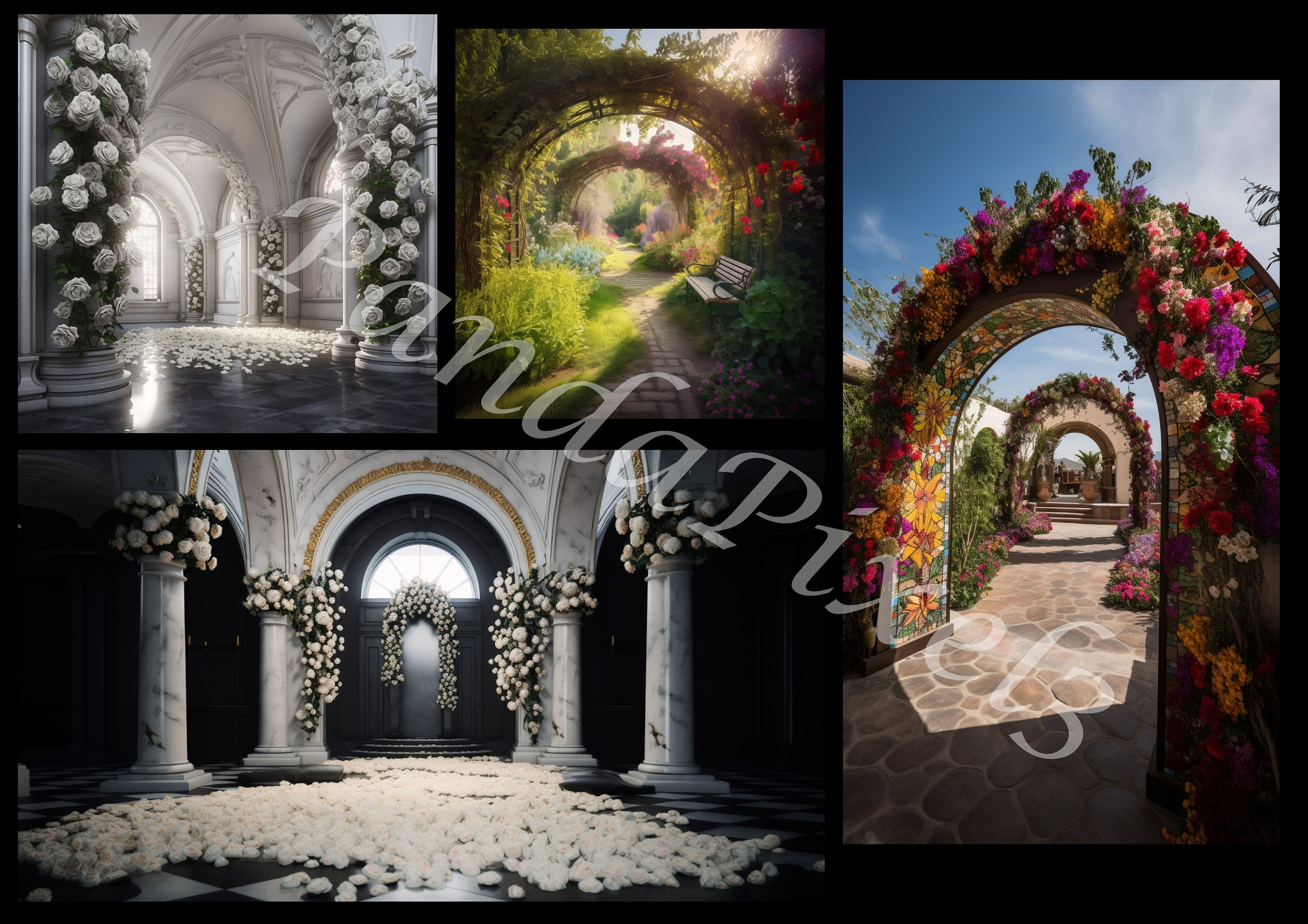 Huge Pack 150 Digital Photography Backdrops, Photoshop Overlays, Studio ...