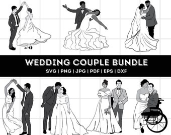 Beach Wedding SVG | Bride and Groom SVG | Newlyweds Svg | Married ...