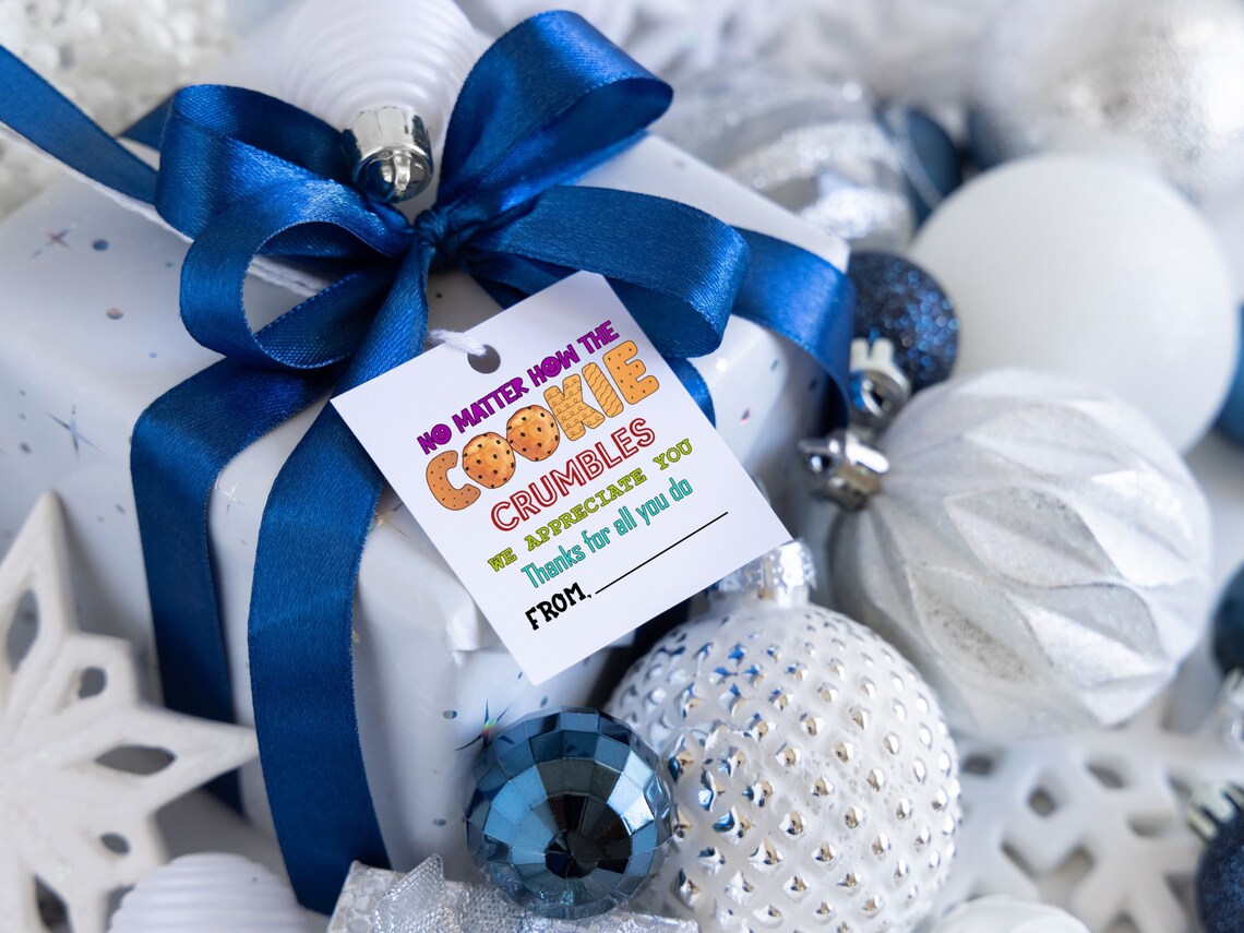 Cookie Gift Tag, Teacher Appreciation, Cookie Crumble, Employee ...