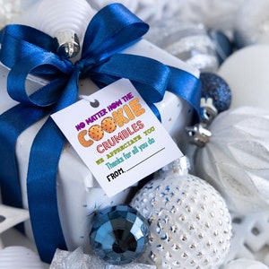 Cookie Gift Tag, Teacher Appreciation, Cookie Crumble, Employee ...
