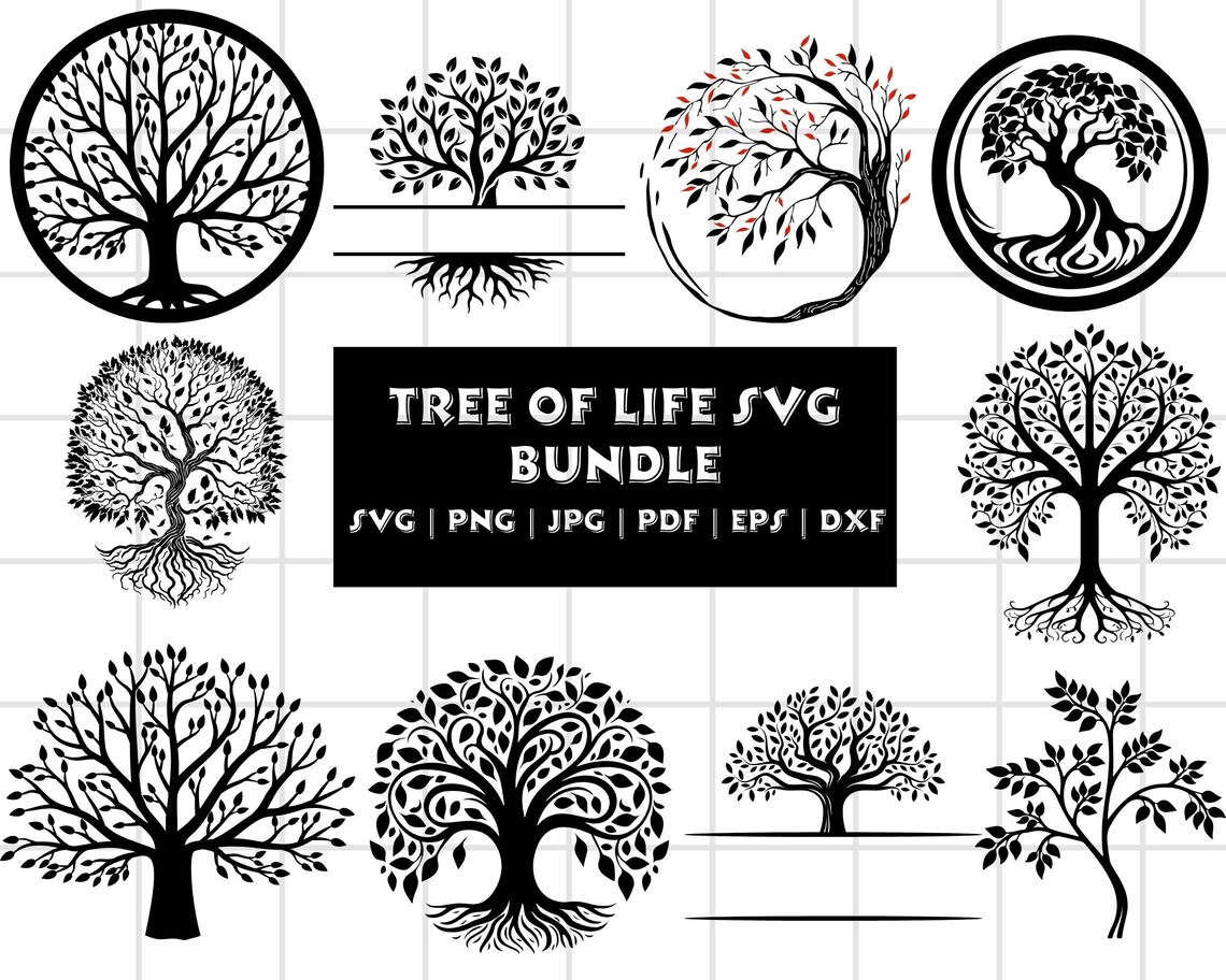 Tree Svg Bundle, Family Tree Svg Bundle, Tree Roots Svg, Our Roots SVG ...