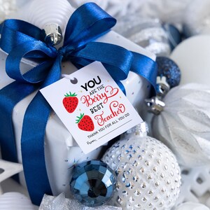 Teacher Appreciation Tags You Are the Berry Best Gift Tag Employee ...