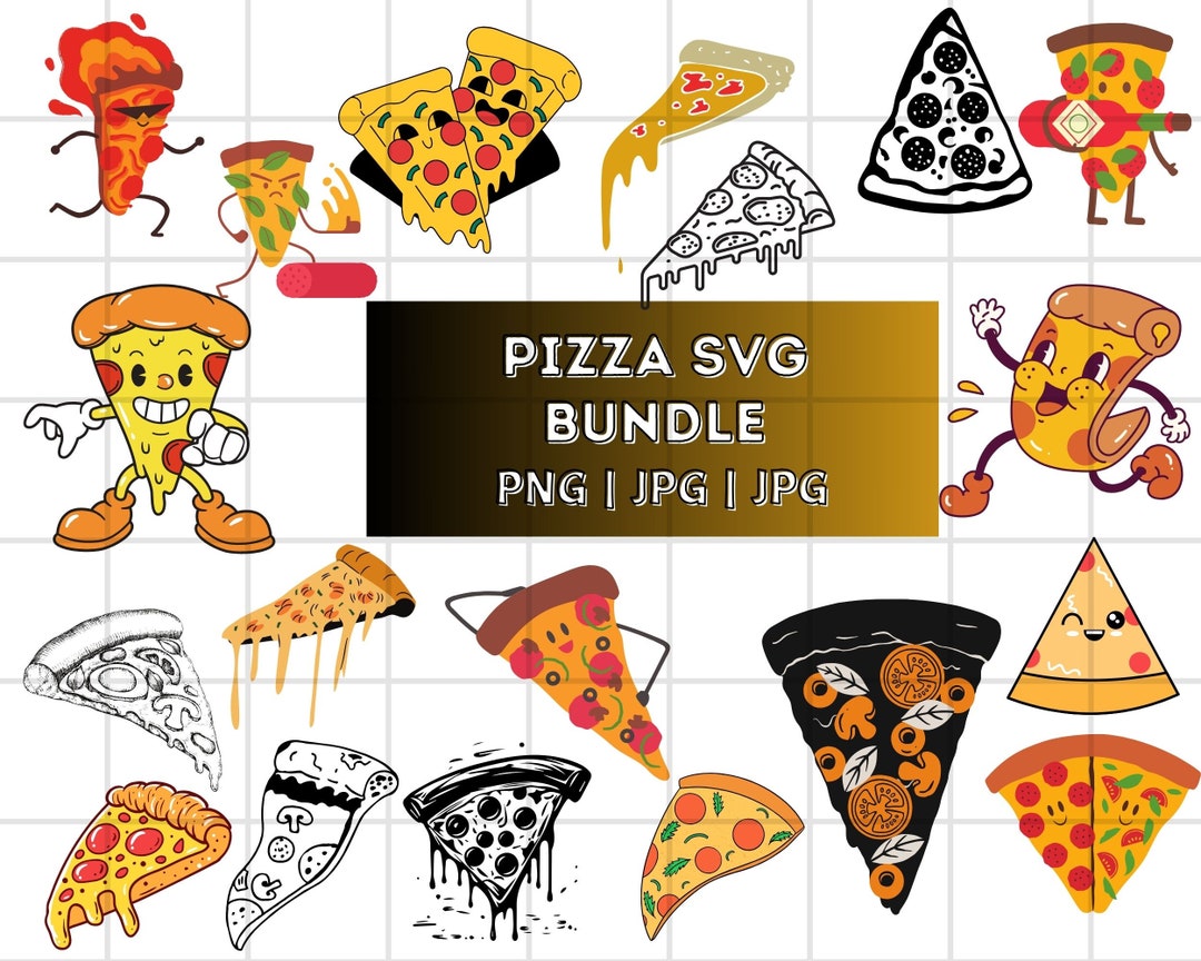 Pizza Svg Bundle\ Pizza Png Bundle\ Pizza Clipart Bundle\ Pizza ...