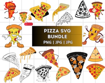 Pizza Svg Bundle Pizza Png Bundle Pizza Clipart Bundle Pizza ...