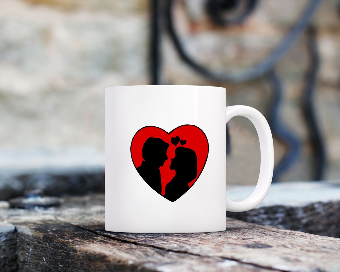 Couple Silhouette Svg, Relationship Svg, Lovers Silhouette, Romantic ...