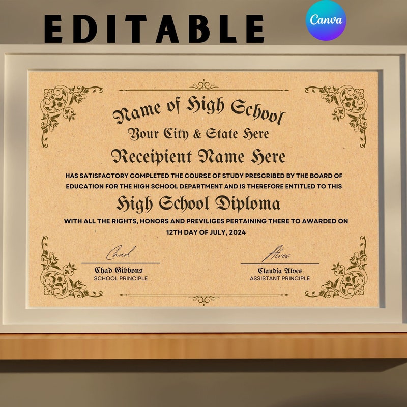 Custom Fake Diploma - Etsy