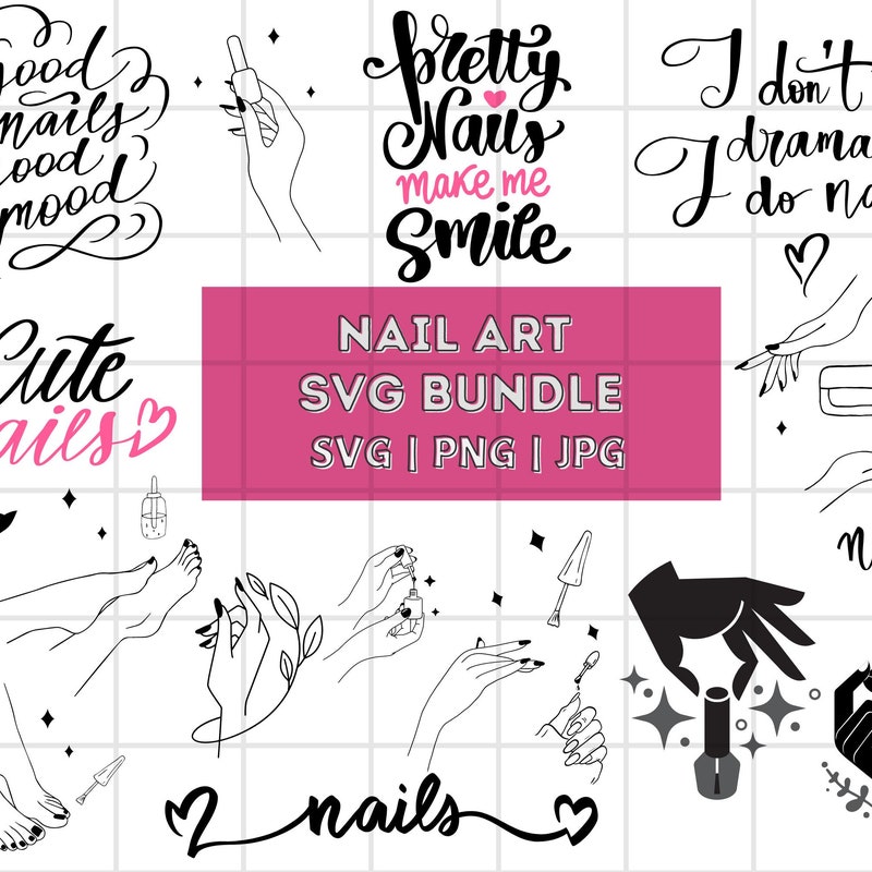 Nails Svg - Etsy