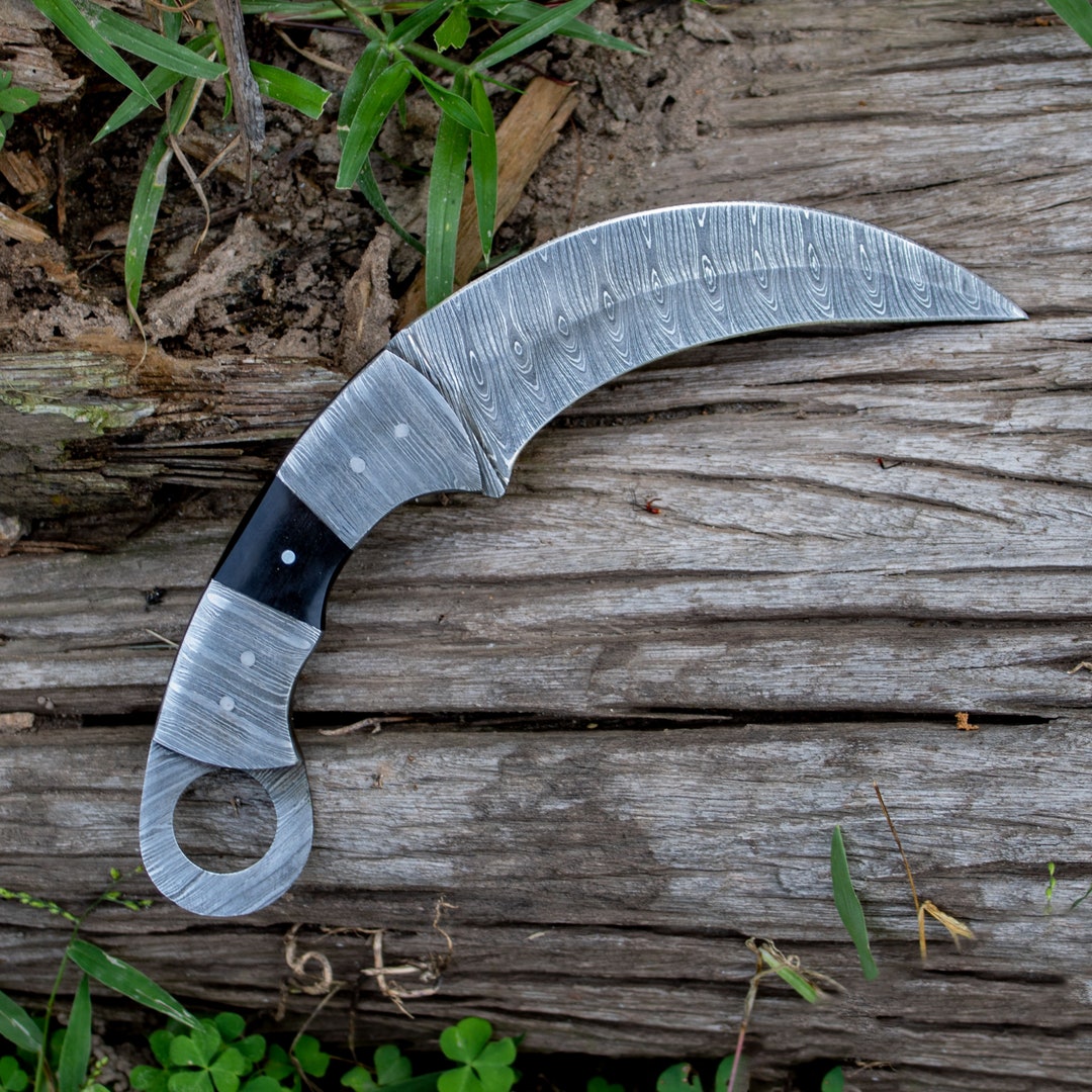 Custom Handmade Karambit Knife Damascus Steel Beautiful - Etsy
