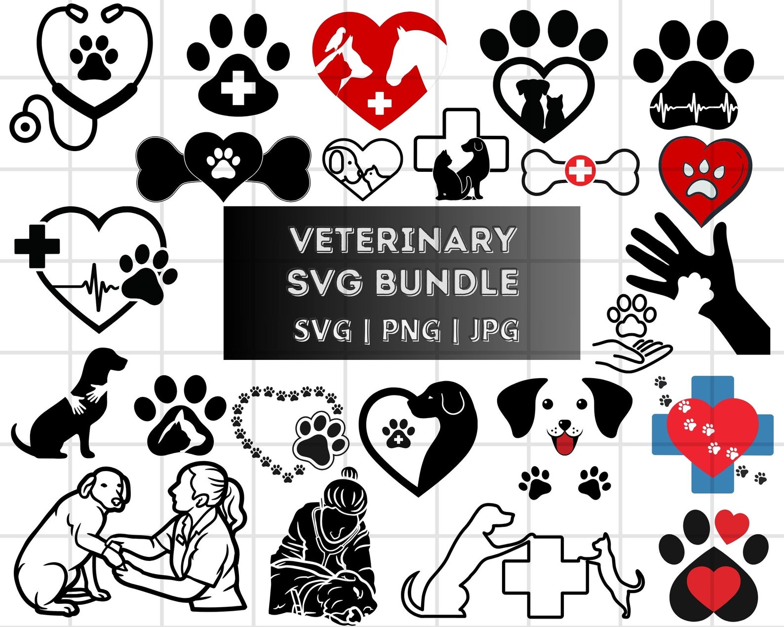 Veterinarian SVG Bundle\ Animals Svg\ Pet Doctor Svg\ Doctor Svg ...