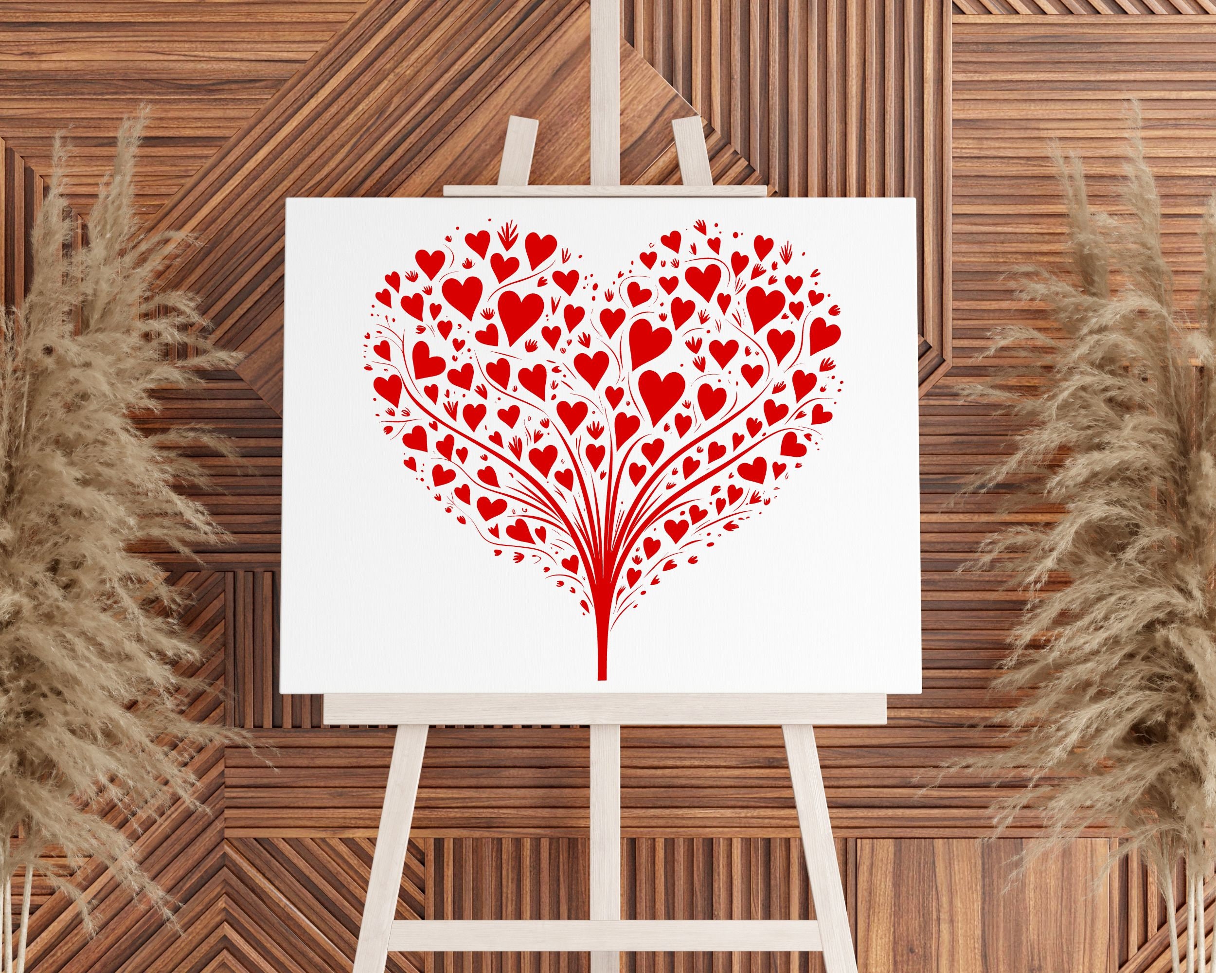 Red Heart SVG, Valentine's Day Svg, Red Hearts Bundle, Love Svg, Heart ...