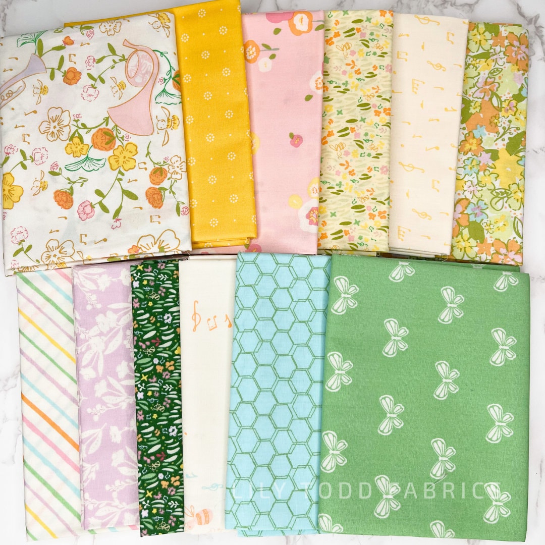 Lullabee Fat Quarter Bundle - Art Gallery Fabrics - Patty Basemi - Etsy