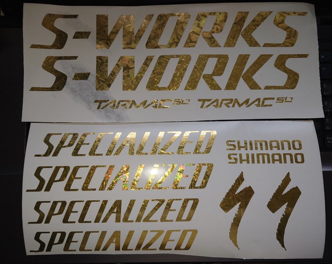 S-WORKS Stickers for Tarmac SL7 Frame in Gold Leaf Look - Etsy