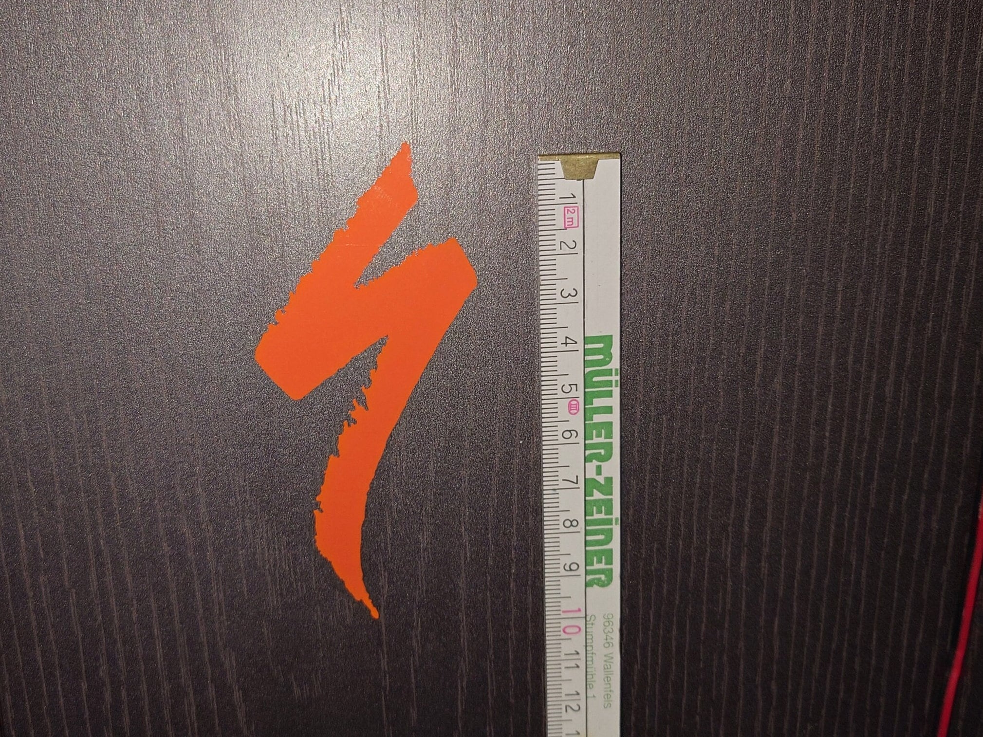Specialized S Logo Self-adhesive Logo in Shiny Orange Size 10 Cm 4 ...