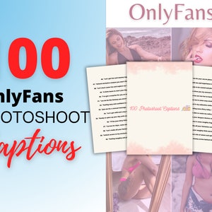 100 Onlyfans Photoshoot Captions, Only Fans Photo Title Idea Guide, Adult Industry Ideas Planner ...