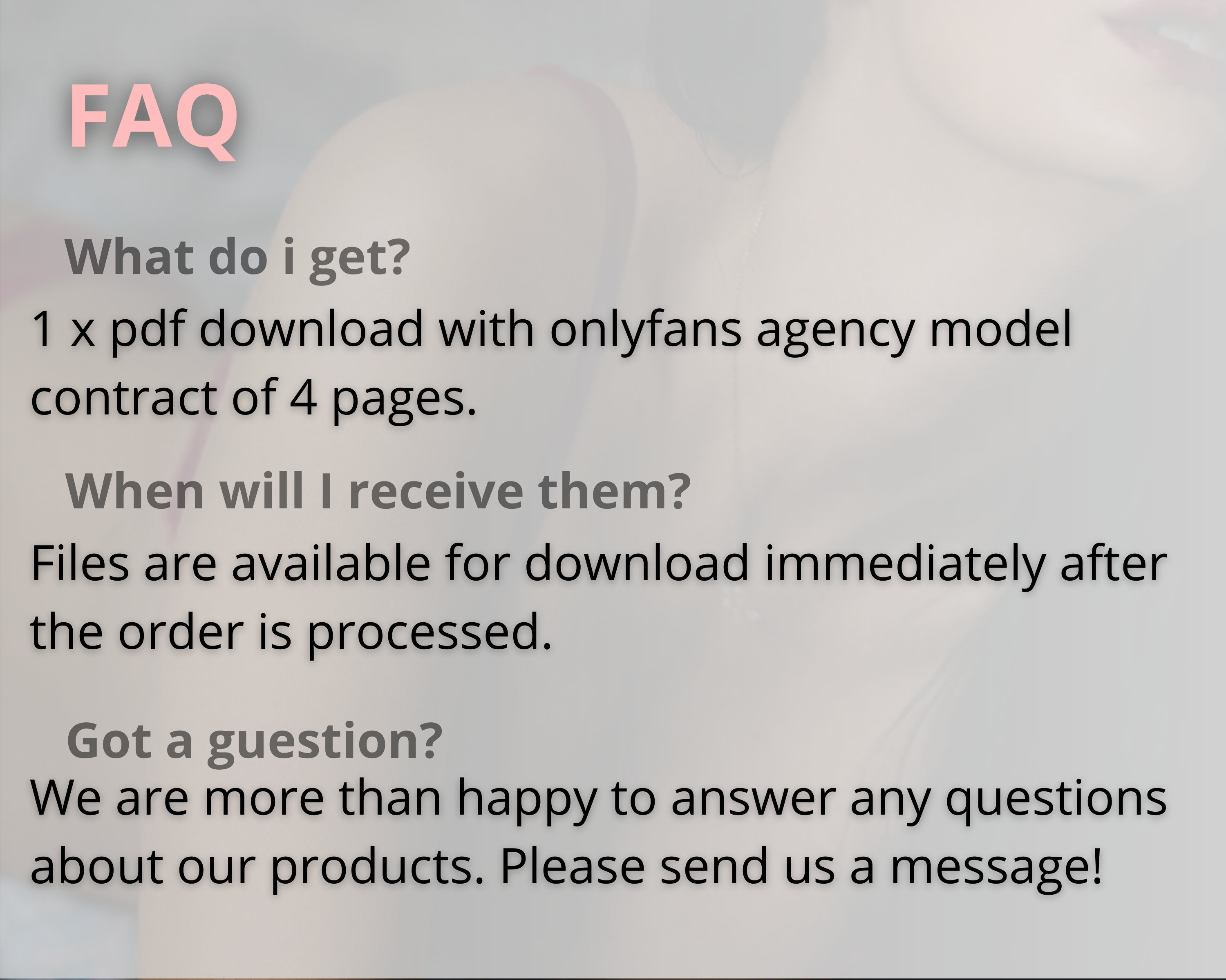 Onlyfans Agency Model Contract, Only Fans Management Document, Legal ...
