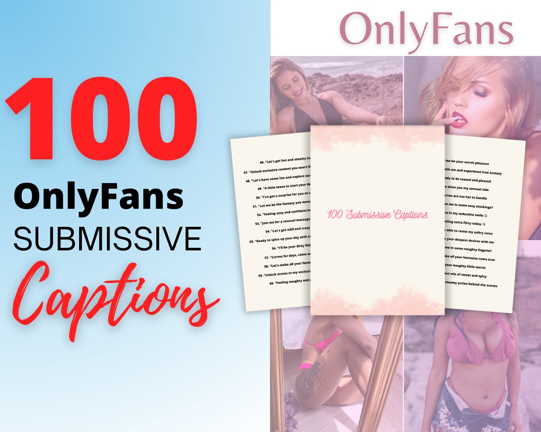100 Onlyfans Submissive Captions, Only Fans Content Title Idea Guide, Adult Industry Idea ...